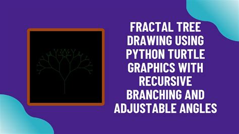create a stunning fractal tree with python turtle madras academy