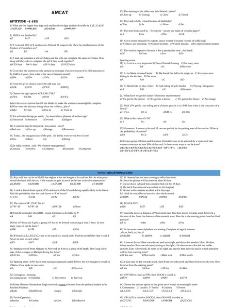 Amcat Question Set Odds