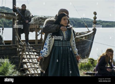 Vikings Valhalla Hayat Kamille Front Center Eleanor Mclynn Right