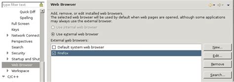 Linux Open Website From Within Eclipse S Internal Browser Stack