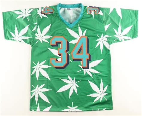 Ricky Williams Signed Miami Dolphins Weed Leaf Print Jersey Beckett