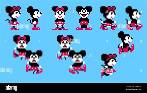 Kiev Ukraine January 21 2021 Set Of Mickey And Mini Mouse Moves
