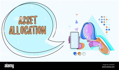 Conceptual Display Asset Allocation Business Concept Proportion And