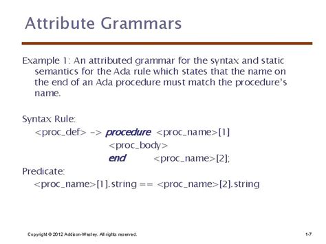 Chapter 3 Part Ii Describing Syntax And Semantics