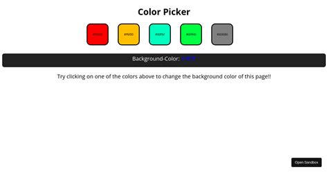 Color Picker Nxtwave Codesandbox