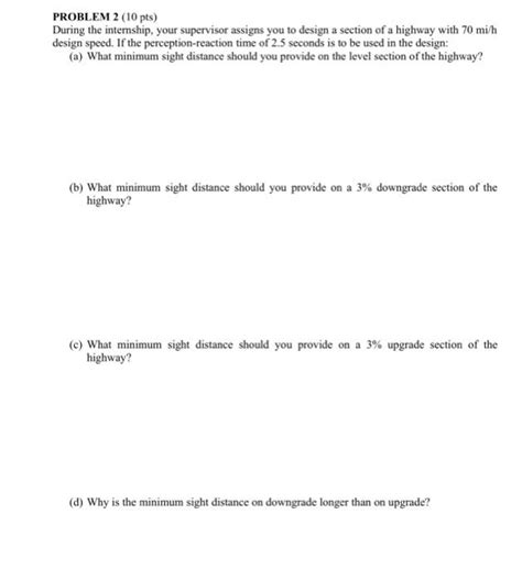 Solved PROBLEM 2 10 Pts During The Internship Your Chegg Com