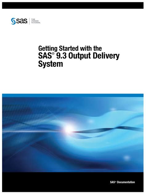 sas output delivery system pdf sas software portable document