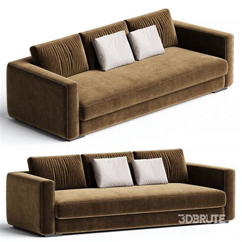 Modern Velvet Cassia Modular Sofa By Caffe Latte 3d Model Buy Download