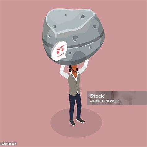 3d 아이소 메트릭 플랫 벡터 일러스트 레이 션에 압도 당하는 작업 3차원 형태에 대한 스톡 벡터 아트 및 기타 이미지 3차원 형태 경영자 남자 사업가 Istock