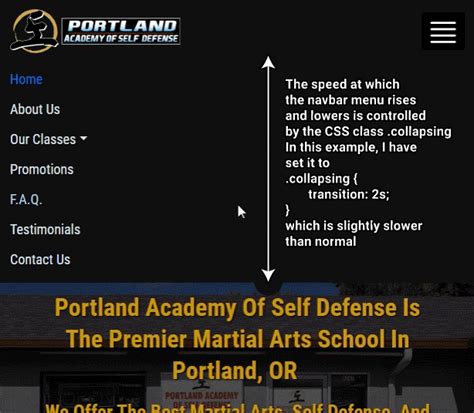 A Question For Bootstrap Experts Concerning The Navbar Collapse Speed