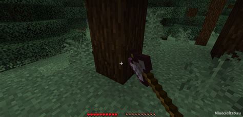 Мод TreeAxe Инструменты для рубки деревьев