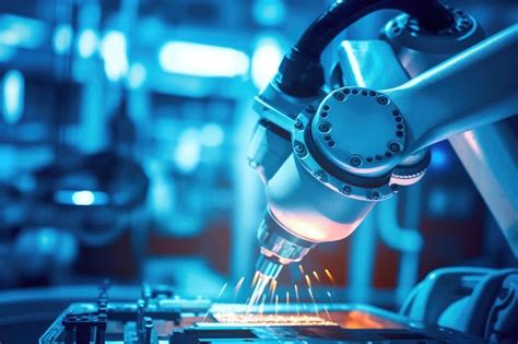 Premium Ai Image Advanced Robotic Arm In Automated Manufacturing