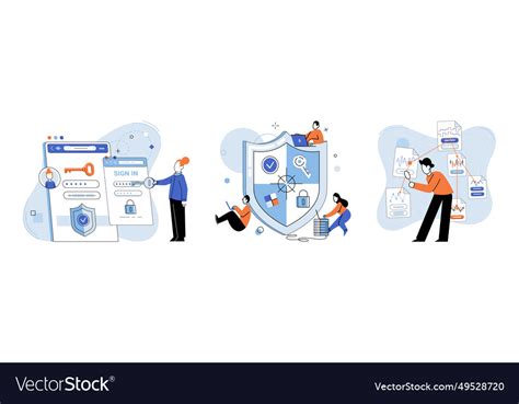 Information Security Secure Networks Royalty Free Vector
