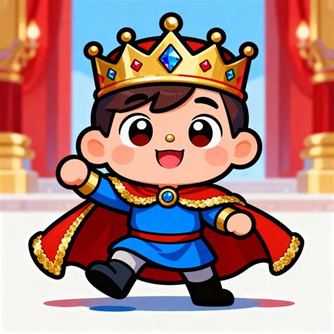 Vibrant 2d Cute King Character For Games Ai Art Generator Easy Peasyai