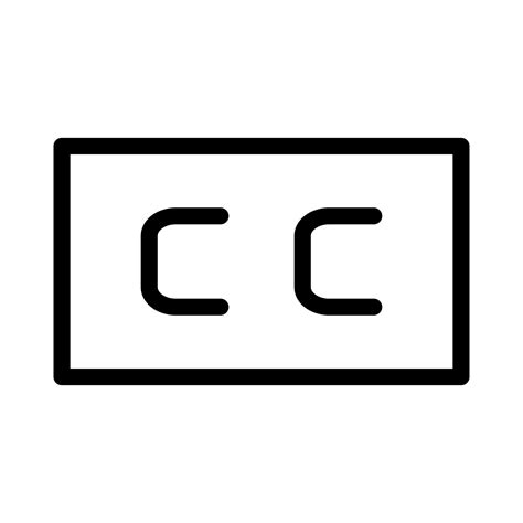 Closed Captioning Icon Vector Image Symbols For Web And Mobile
