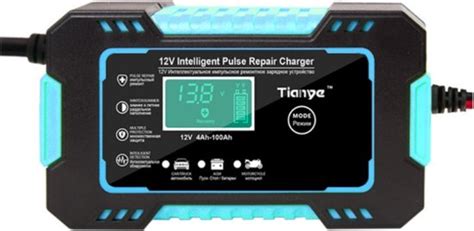 Acculader V V Ah Ah Druppellader Acculader Voor Auto Motor Scooter Boot Bol Com