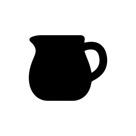 Pitcher Silhouette In Bold Black On Plain Canvas Art 78822664 Vector