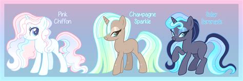 Mlp Fancy Unicorn Adopts 3 3 Sold By Chiwowza On Deviantart