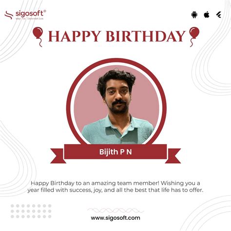 Sigosoft P Ltd On Linkedin Happybirthday Sigosoft