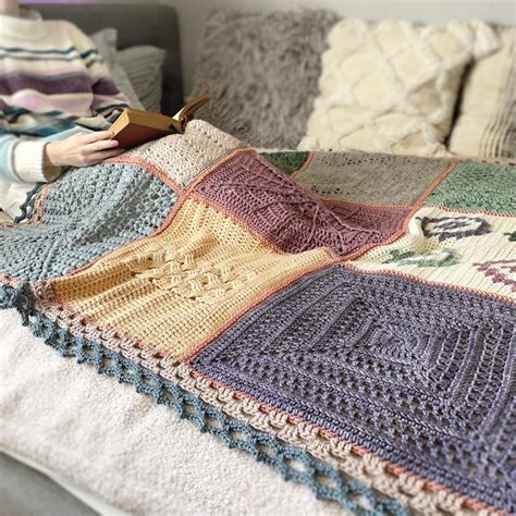 Crochet Throw Blanket Merino Wool Mulberry Silk Blend Etsy