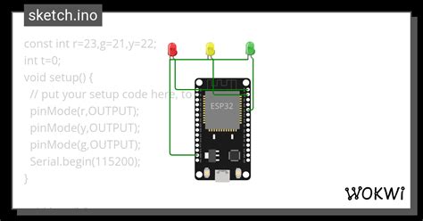 Nodemcu Traffic Light Advanced Wokwi Esp32 Stm32 Arduino Simulator