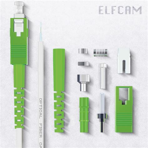 Elfcam Fiber Optic Cable Scapc To Scapc Simplex Singlemode Os2 9
