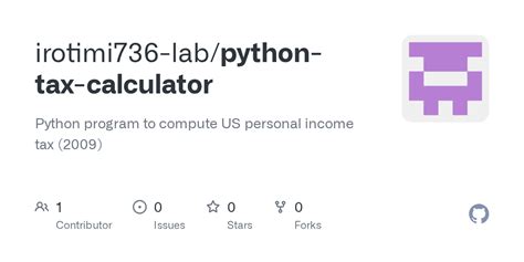 Github Irotimi736 Labpython Tax Calculator Python Program To
