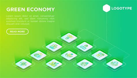 녹색 경제 웹 페이지 템플릿얇은 라인 등색 아이콘 금융 성장 녹색 도시 제로 폐기물 순환 경제 글로벌 소비 환경 문제에 대한