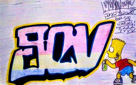 Bart Tagging Graffiti Art [simpsons] By Rogersav On Deviantart