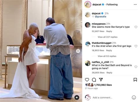 Doja Cat Suffers Wardrobe Malfunction As Singer Wears Nothing But A Bed