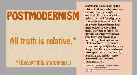 Postmodernism 2 Postmodernism Skeptic Flashcards