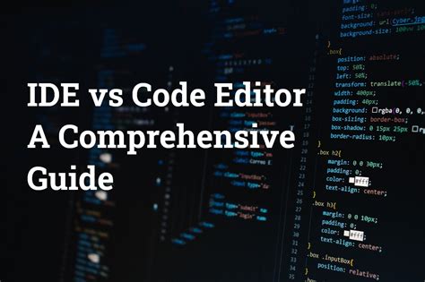 IDE Vs Code Editor A Comprehensive Guide SourceCodester