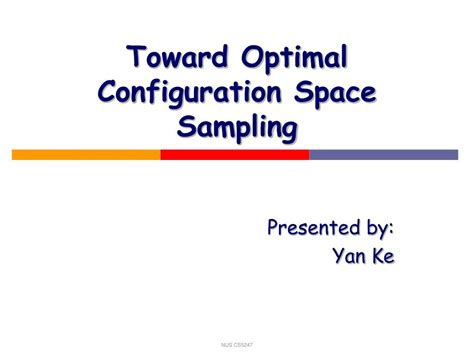PPT Toward Optimal Configuration Space Sampling PowerPoint Presentation ID