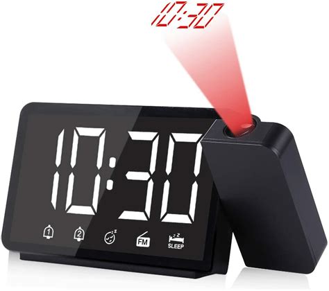 Sharp Projection Alarm Clock With Soothing Nature Sounds Spc585