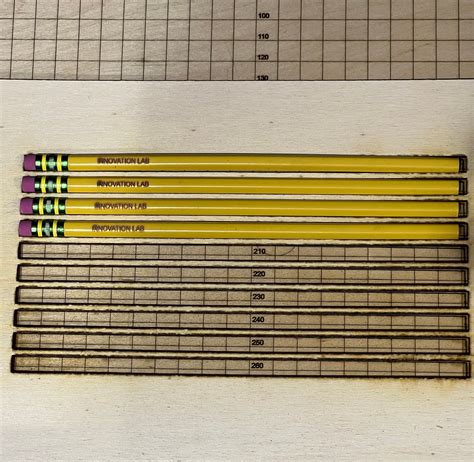 Laser Engraving Pencil Alignment Jig Digital File With Lightburn Svg