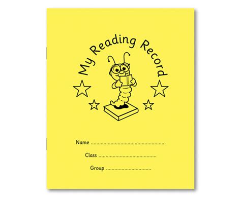 203mm X 165mm Reading Record Book 40 Page Yellow Pack 100 Exercise