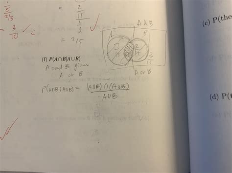 Stuck On Finding The Intersection Of A And B With A Or B Raskmath