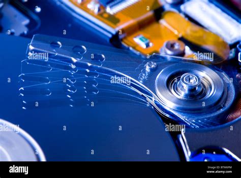 Inside A Hard Drive Stock Photo Alamy