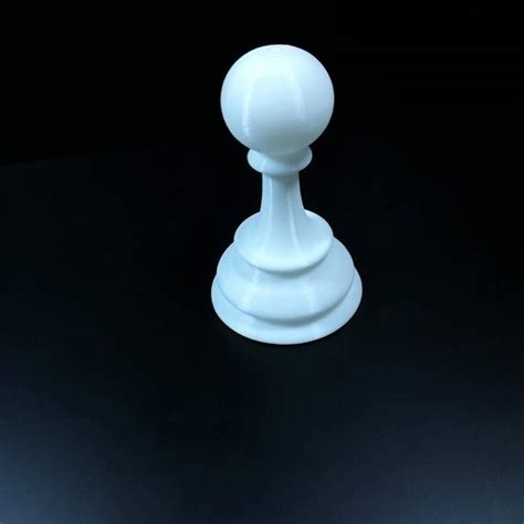 3d Printable Chess Pawn By Maxwell Dahl