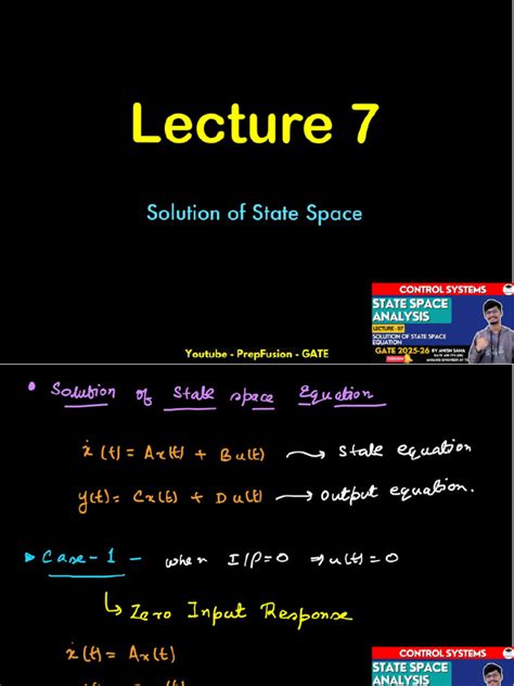 State Space Analysis Lec 7 Pdf Pdf