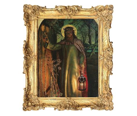 The Light Of The World By William Holman Hunt Art Print Frame Not