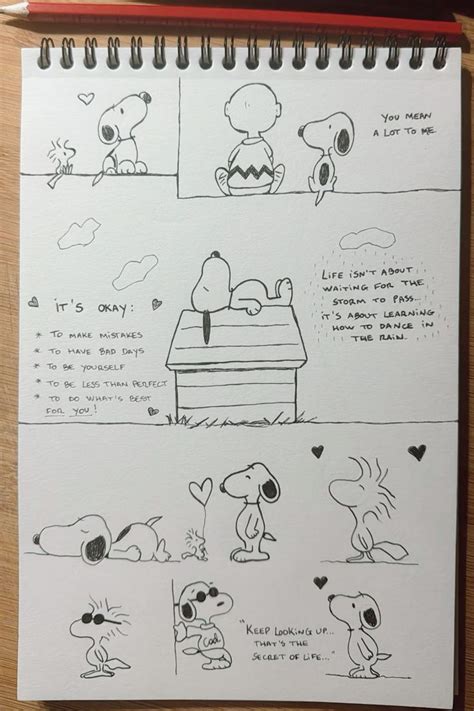 Snoopy Sketchbook 20 Adorable Ideas To Try Today Fascinate Names