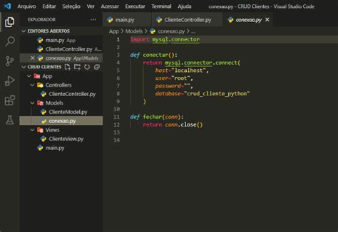 Crud Com Mysql Usando Mvc E Arquivos Separado Nas Pasta Python