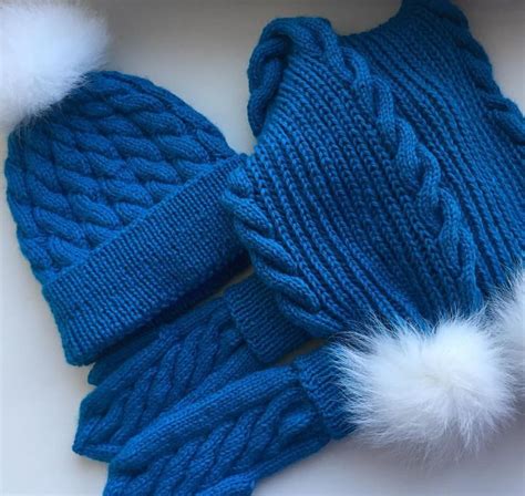 Комплект шапочка шарфик і рукавички для дорослих