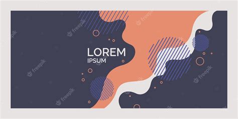 Premium Vector Trendy Abstract Background Composition Of Amorphous