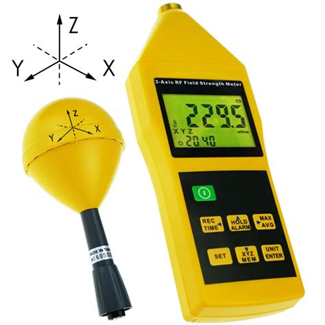3 Axis Rf Meter Electromagnetic Radiation Tester Detector 10mhz To 8ghz With Alarm And Tripod