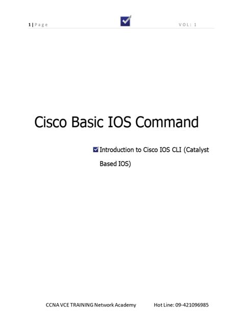 Cisco Basic Ios Command Pdf Command Line Interface Computer Hardware