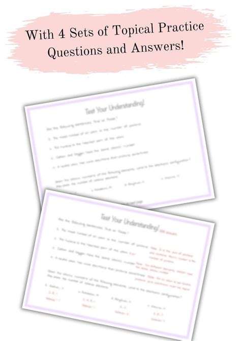 Atomic Structure Periodic Table Chemistry Handwritten Study Notes