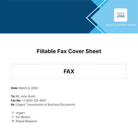 Free Fillable Fax Cover Sheet Template To Edit Online