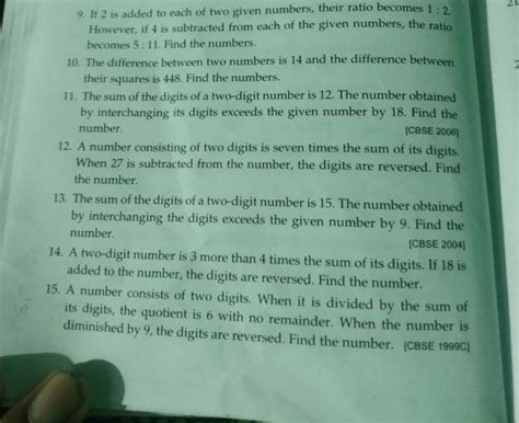 If 2 Is Added To Each Of Two Given Numbers Their Ratio Becomes 12 Howe